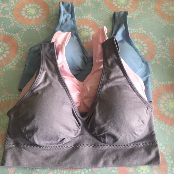 Genie Bra | Intimates & Sleepwear | 3x New Genie Brasbluepinkdark ...